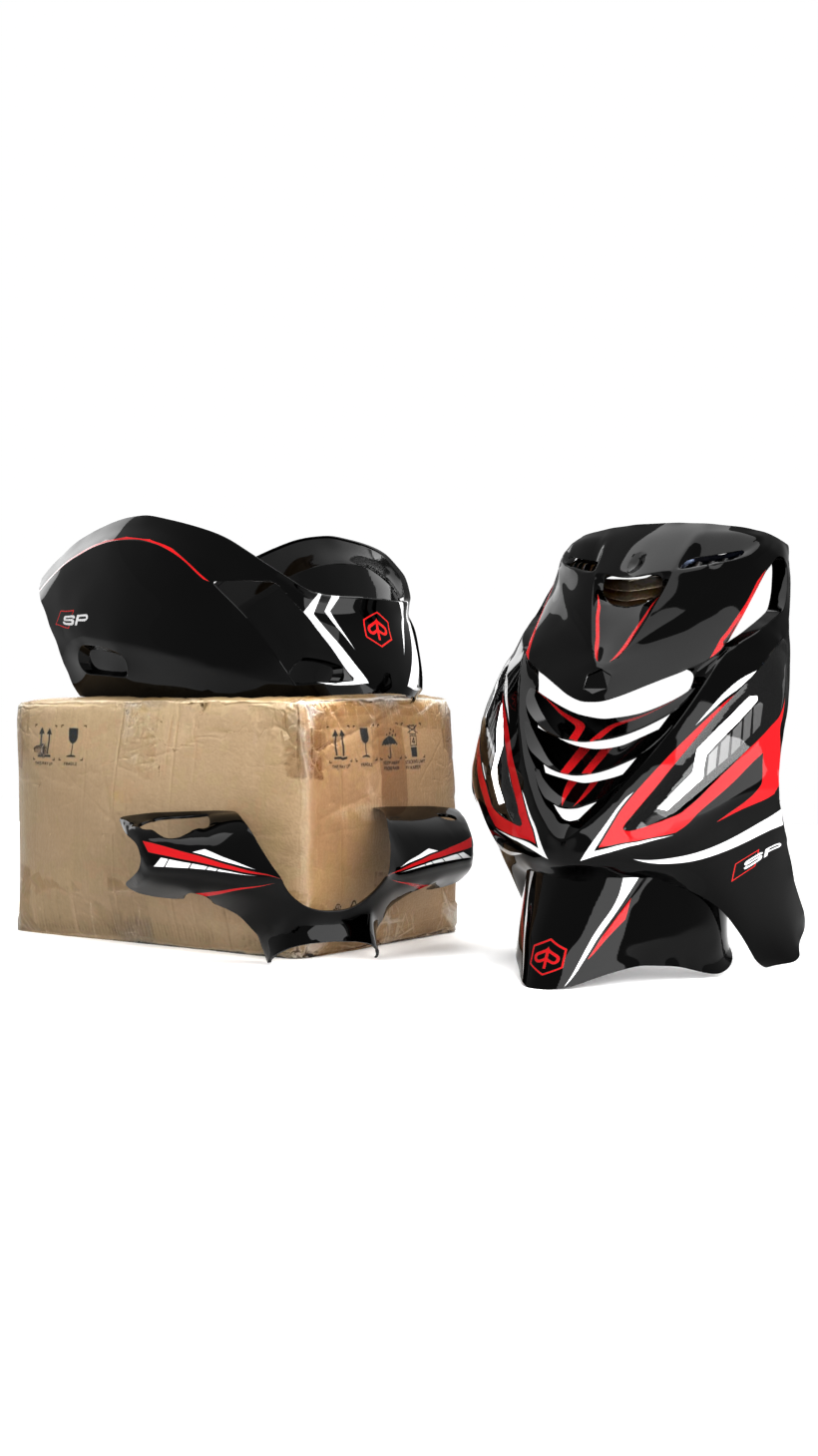Audi ''SP'' - Piaggio Zip SP Graphics Kit – Zip Graphicz